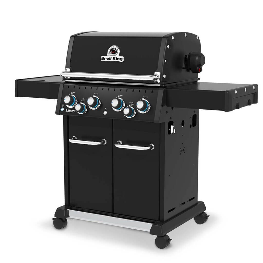Broil King BARON 490 IR SHADOW (matt-schwarz) inkl. Drehspieß ...
